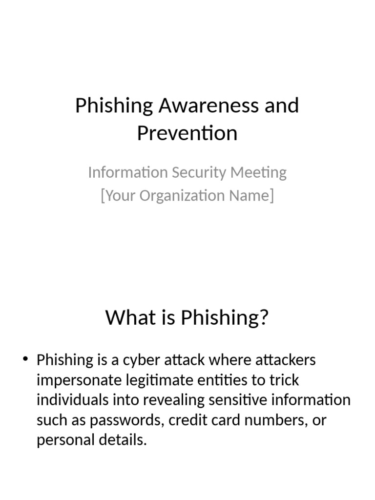 Phishing Awareness Training Guide | PDF