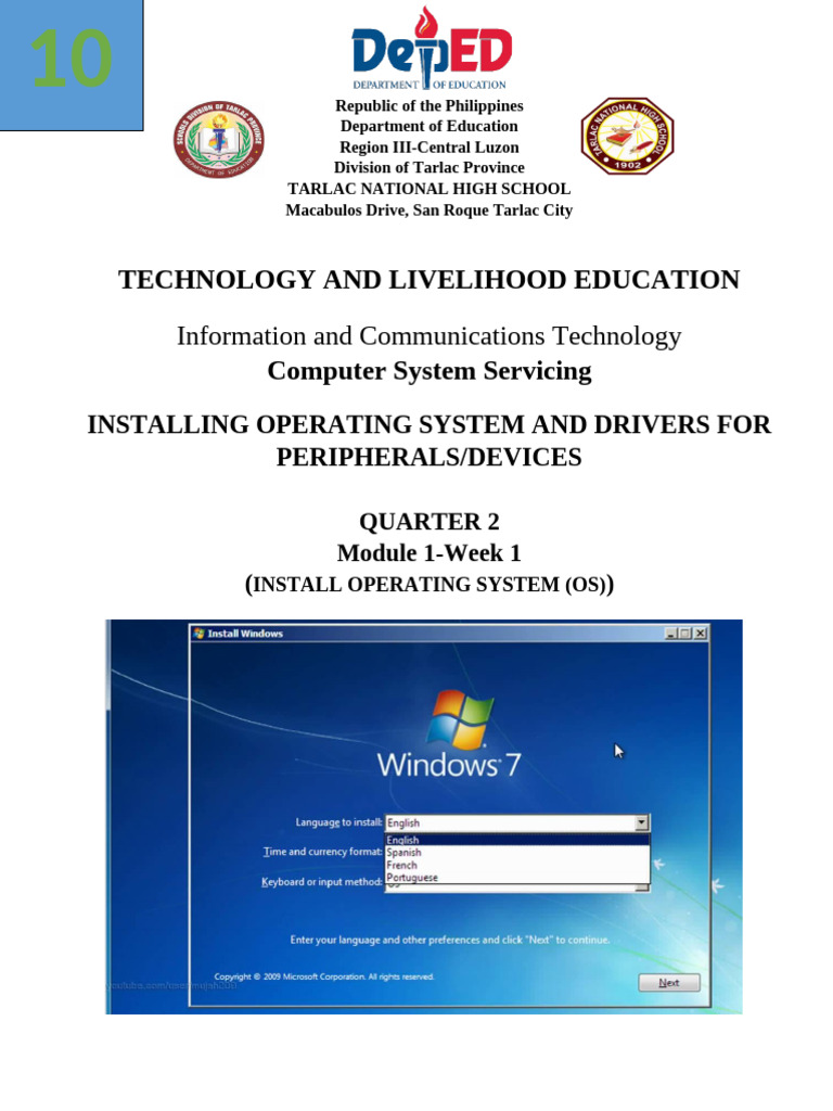 CSS 10 QUARTER 2 Module 1 | PDF | Bios | Operating System