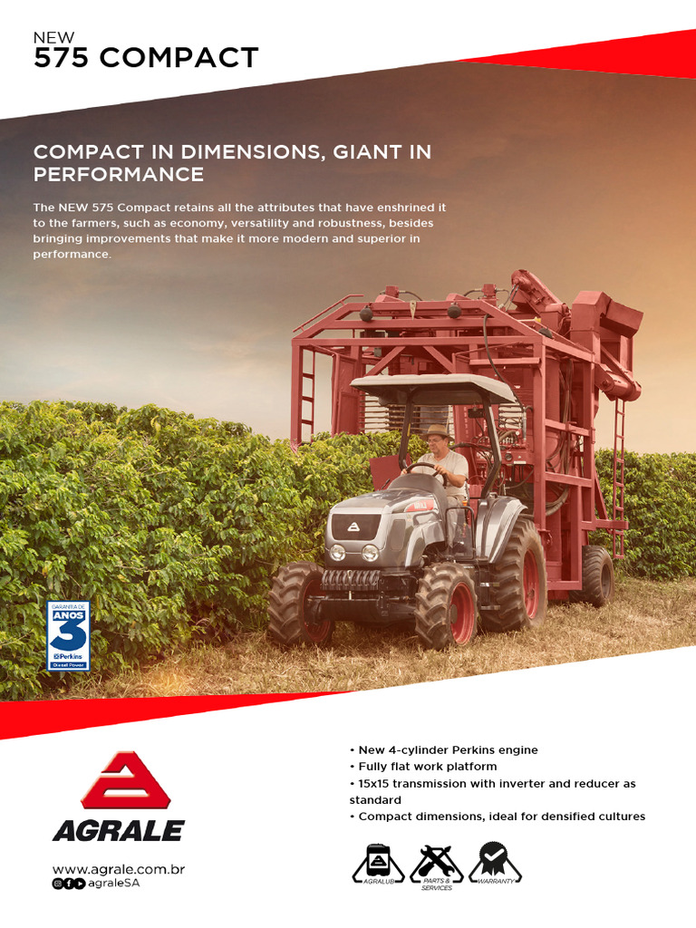 Agrale 575 COMPACT Tractor Technical Specifications | PDF | Truck | Clutch