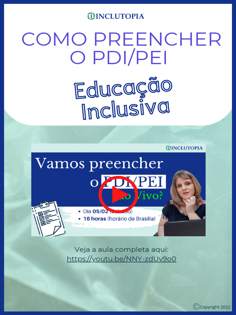 Como Preencher o PDI PEI | PDF