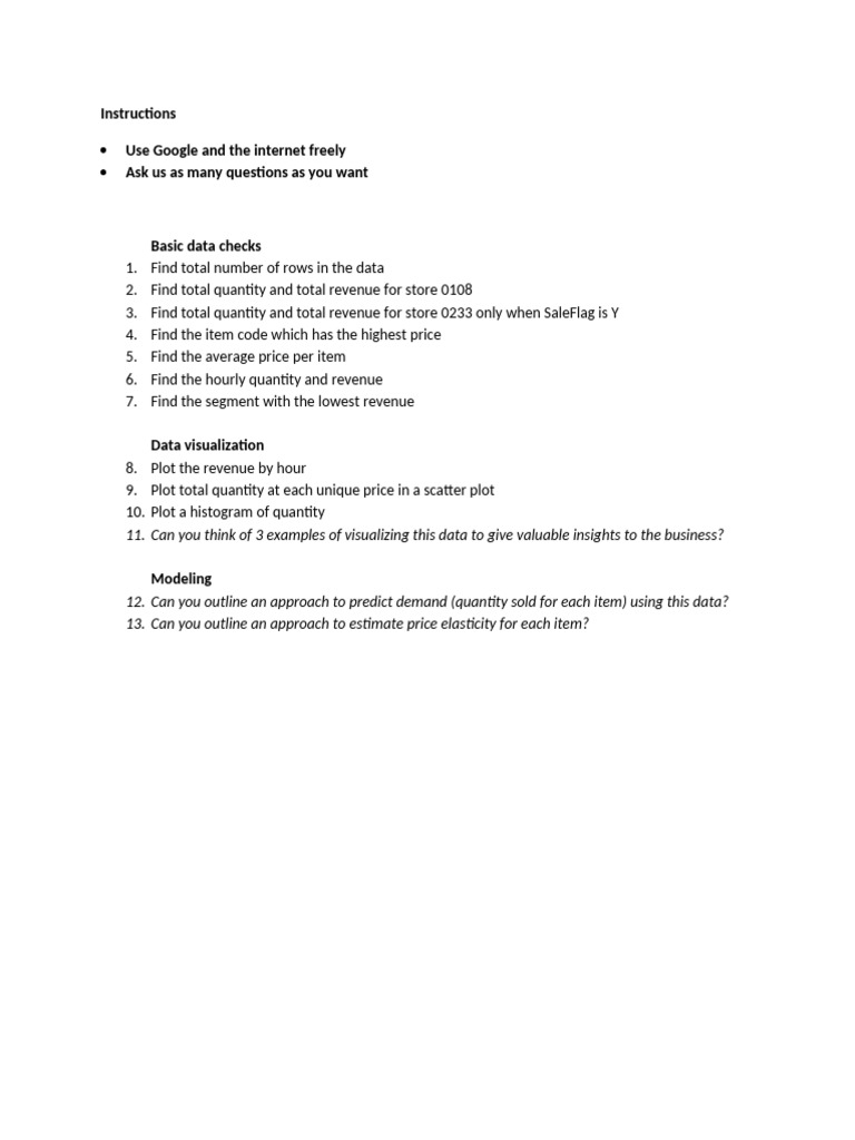 Instructions | PDF