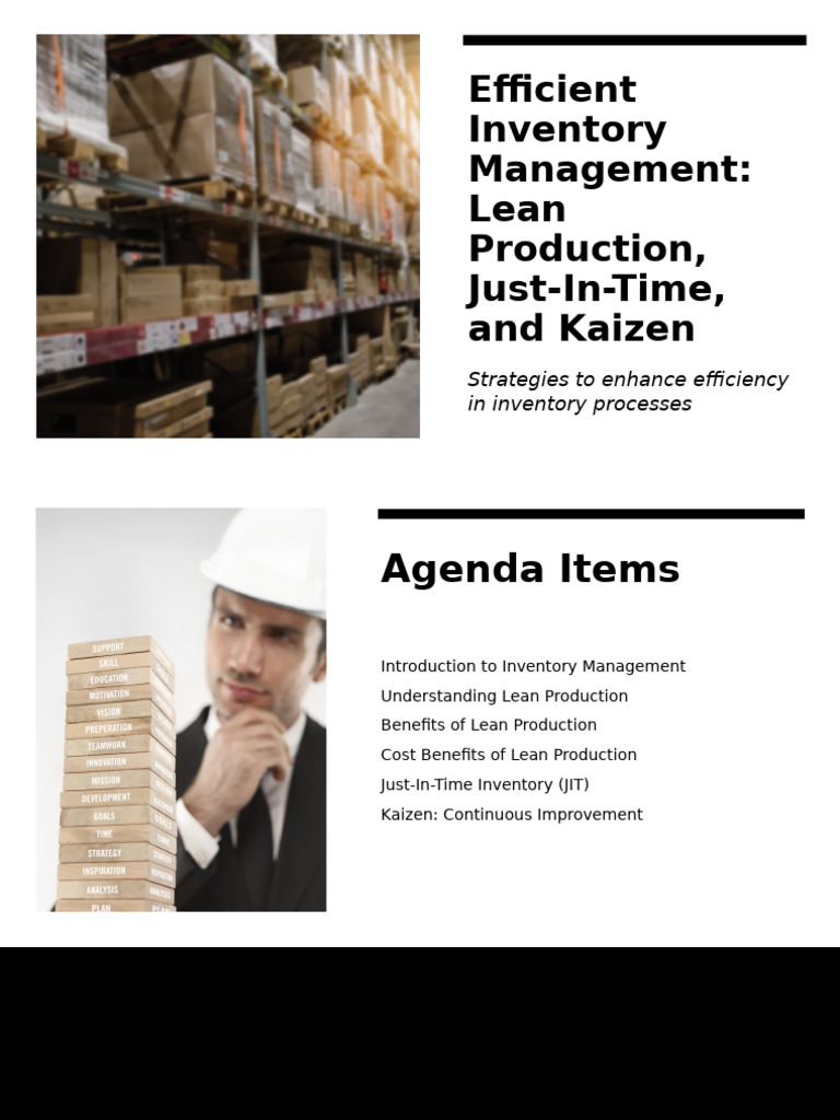 Inventory Management Strategies Explained | PDF | Lean Manufacturing ...
