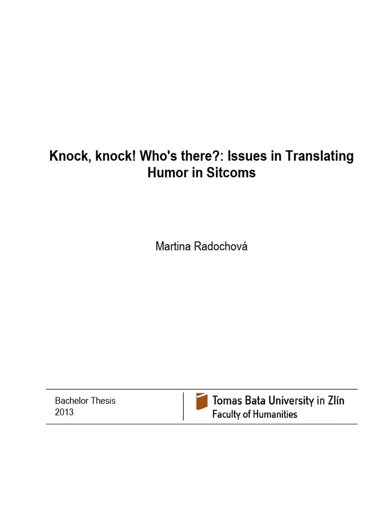 Knock_knock_Whos_there_Issues_in_Transla | PDF | Humour | Translations