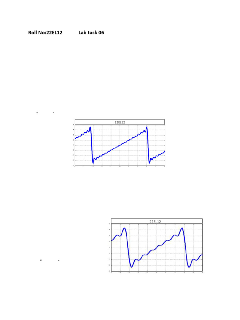 22EL12 sidnal system task 06 | PDF
