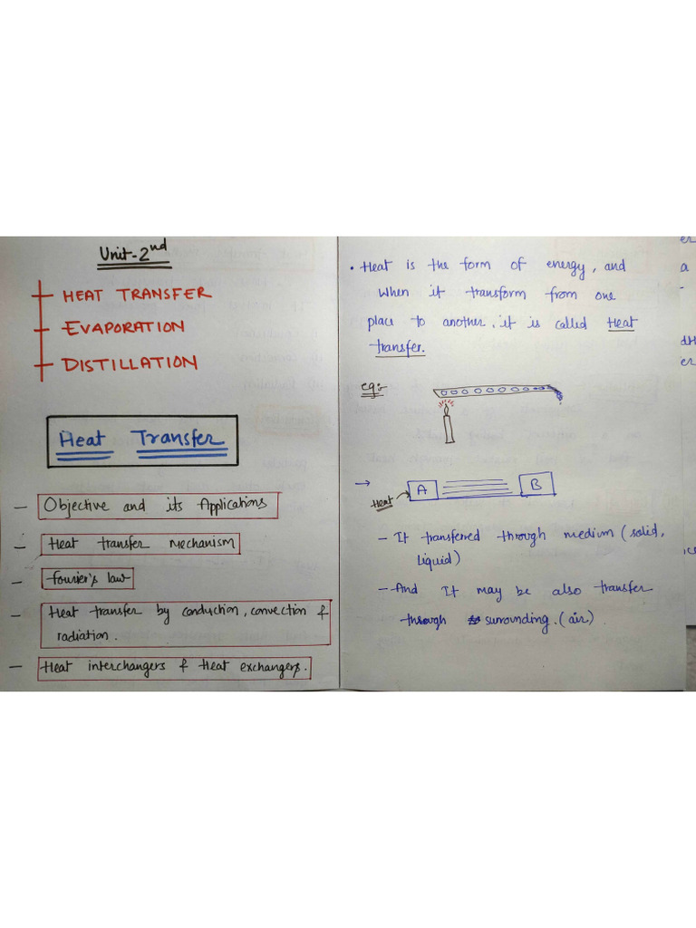 ?heat Transfer, Unit 2nd P'ceutical Engineering, Carewell Pharma | PDF