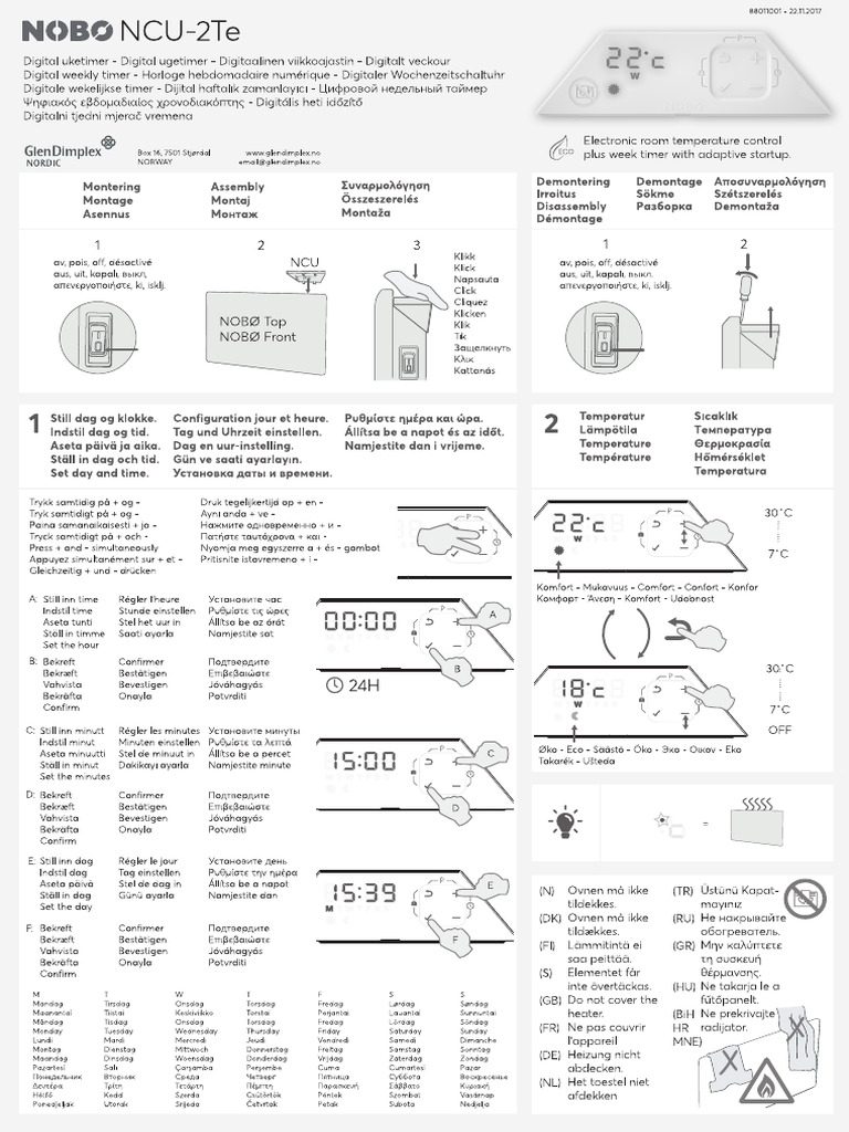 Nobo NCU-2Te Kullanma Klavuzu | PDF