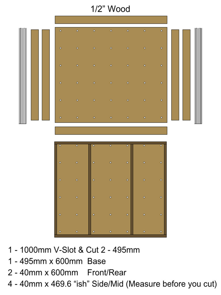 Wood Cutting Dimensions and Parts List | PDF