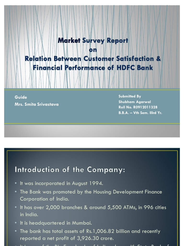 HDFC Bank PPT 2010 2 | PDF | Banks | Corporations