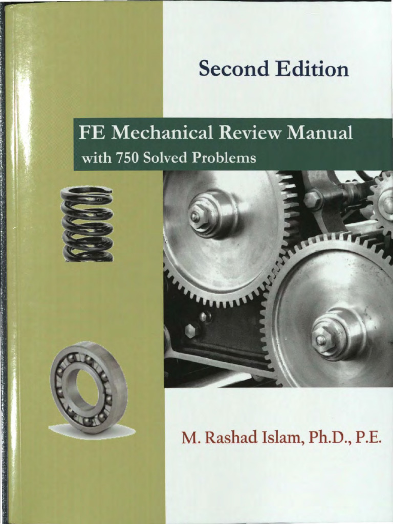 M. Rashad Islam - FE Mechanical Review Manual With 750 Solved Problems ...