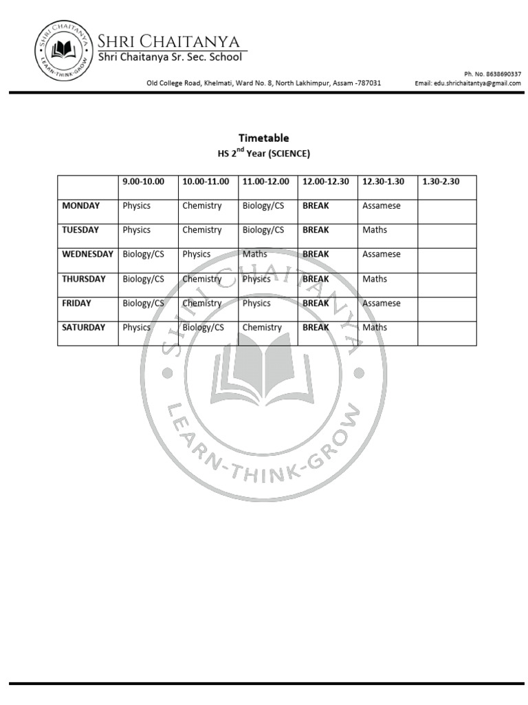 2nd year Science | PDF