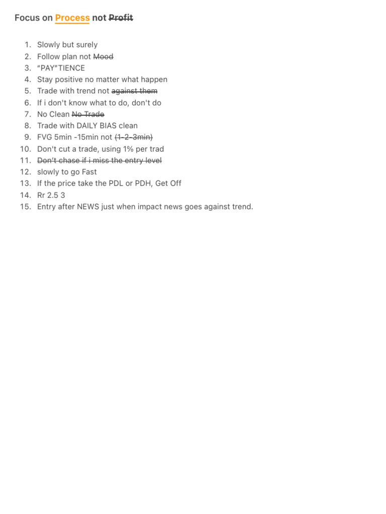 Focus On Process Not Profit | PDF