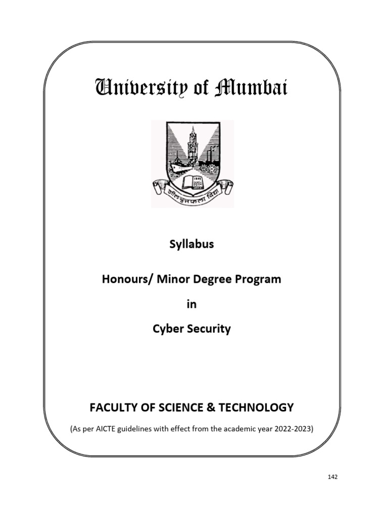Cybersecurity Syllabus Overview | PDF | Security | Computer Security
