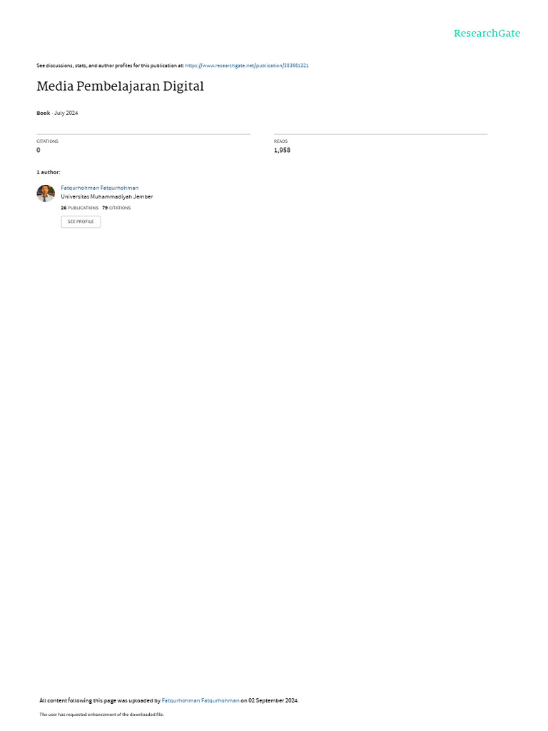 Media Pembelajaran Digital 2024 | PDF