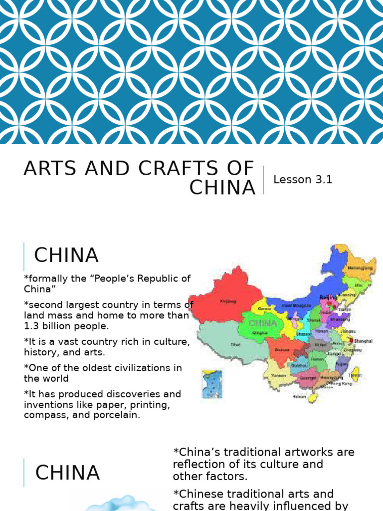 Lesson 3.1 Arts and Crafts of China | PDF | Chinese Culture | China