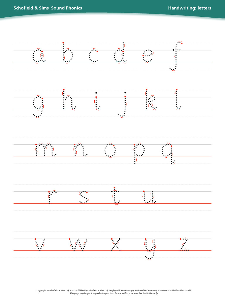 Sound Phonics Handwriting Letters | PDF