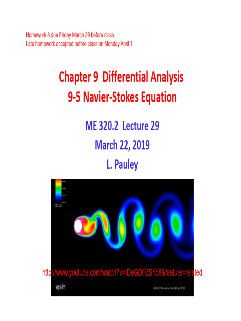 Lecture29wn ME320SP19 | PDF | Laminar Flow | Mechanical Engineering