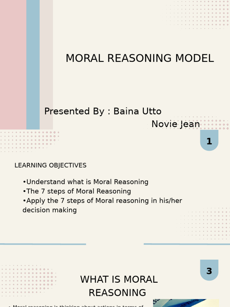 Moral Reasoning Model - 20241208 - 103844 - 0000 | PDF | Morality | Reason
