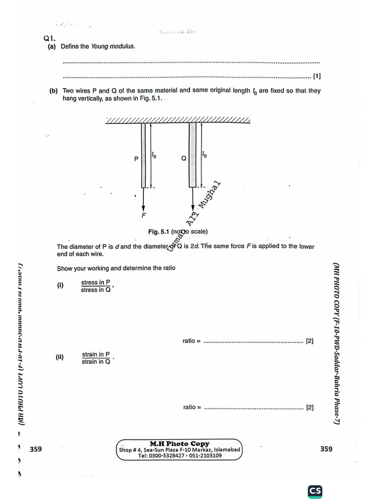 As Physics P1 T9 Elastic Properties | PDF