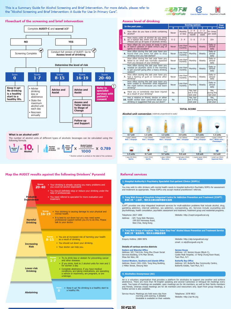 Alcohol Screening and Intervention Guide | PDF | Alcoholic Beverages ...