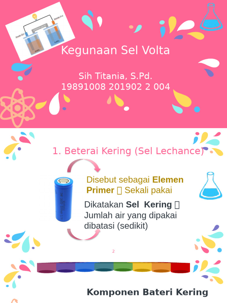 Kegunaan Sel Volta Dalam Kehidupan Sehari - Hari | PDF | Color | Blue