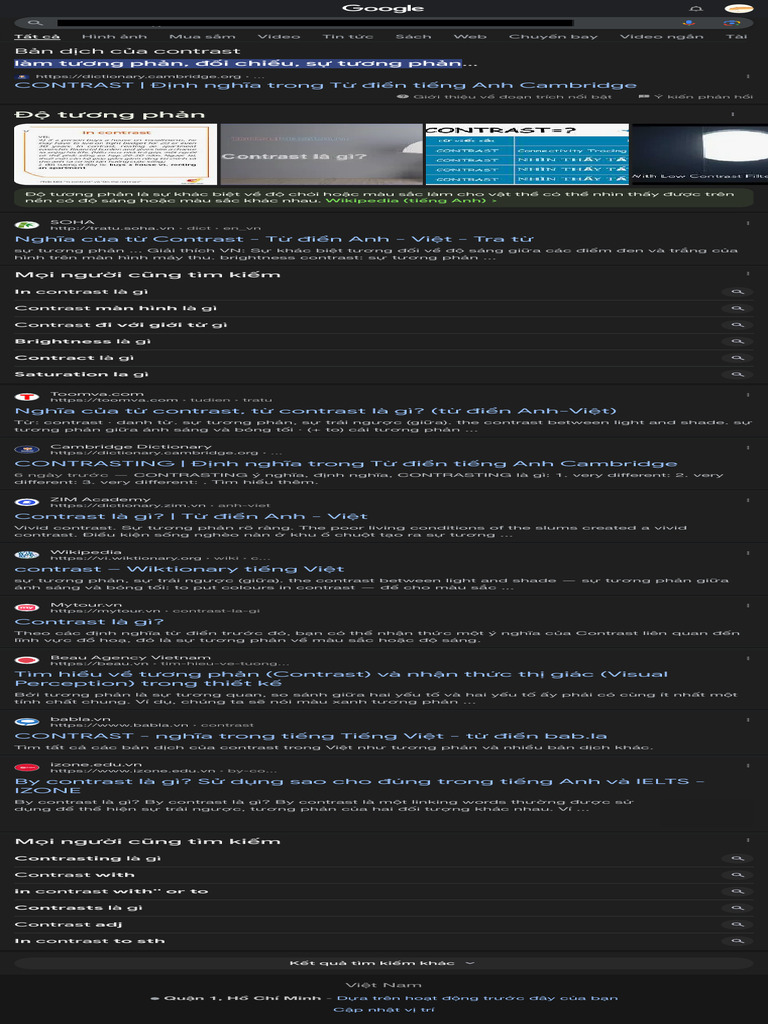 Contrast Là Gì - Tìm Trên Google | PDF