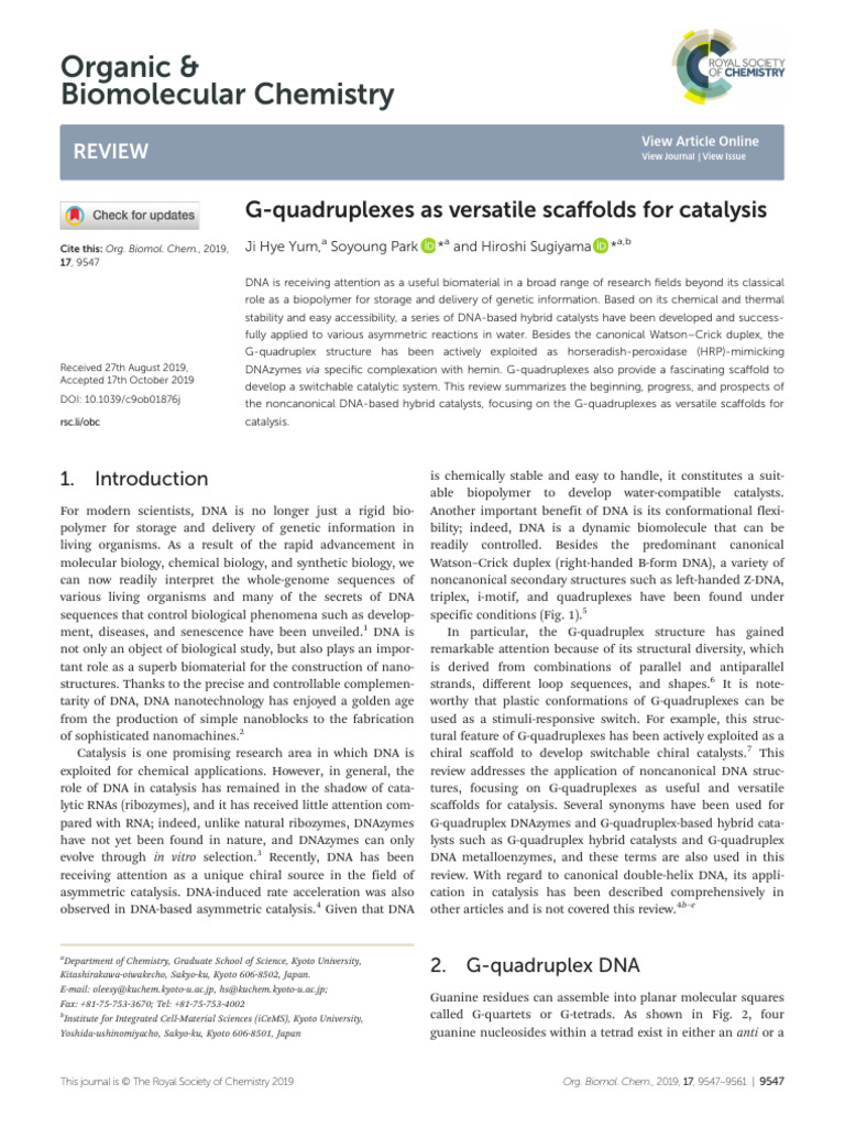 DNA-Catalyst | PDF | Catalysis | Enzyme