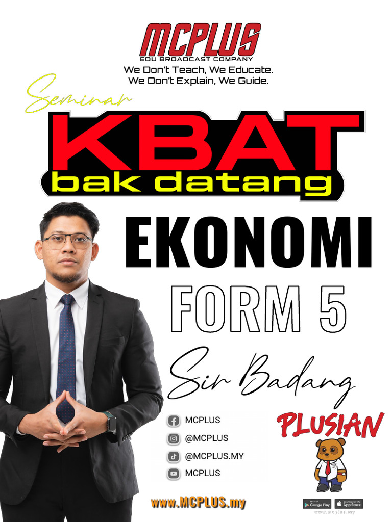Seminar Kbat Bak Datang Lagi Form 5 Ekonomi Sir Badang 28.08.2024 | PDF