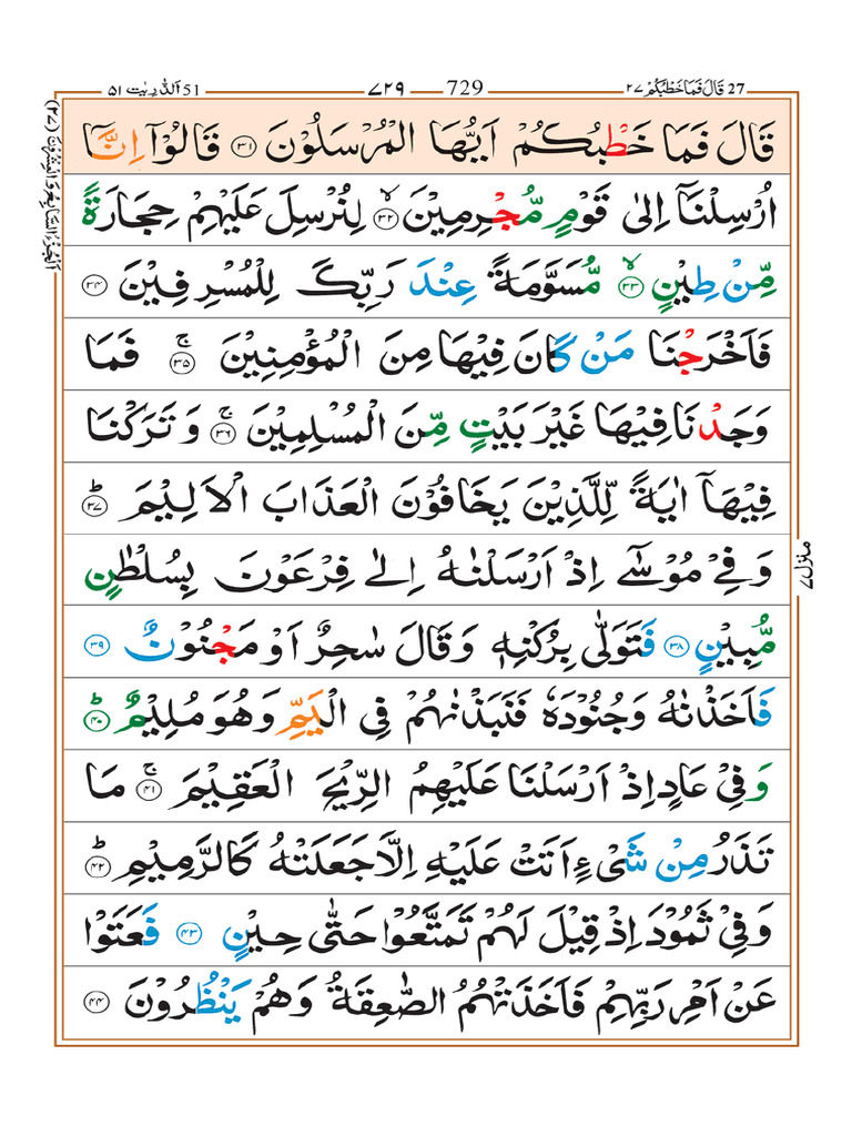 Rehman.o.waqiya Quran Sipara 27 PDF | PDF