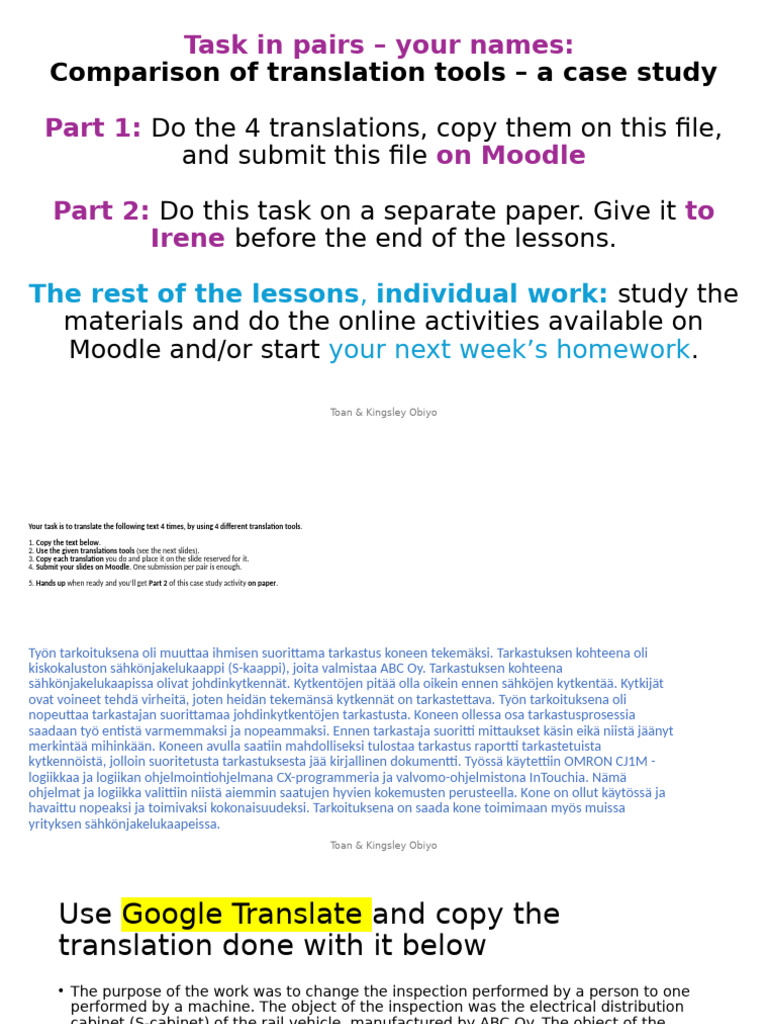 Translation Tools Comparison Case Study | PDF | Computing