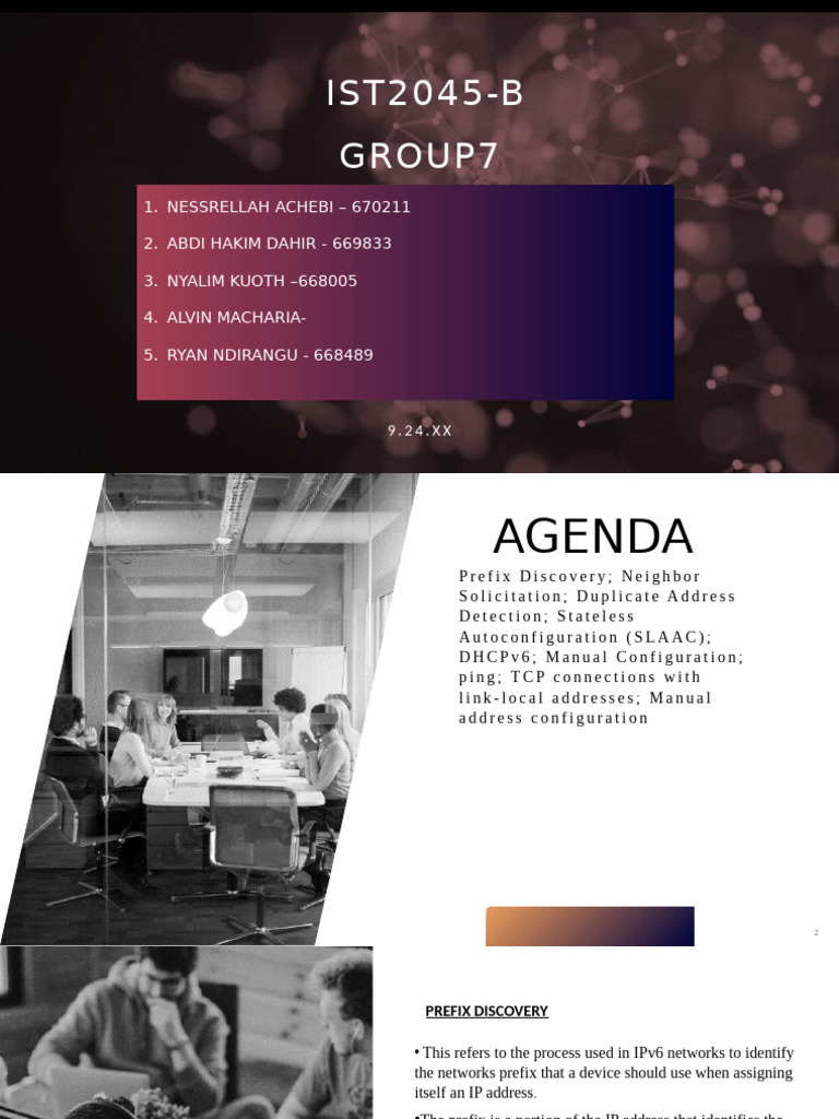 IST2045-B - Group - 7 - Presentation Work | PDF | Ip Address | I Pv6