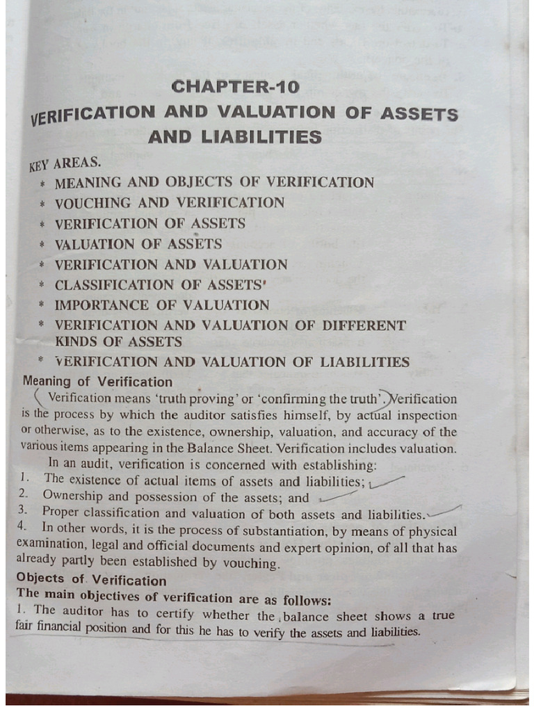 Verification and Valuation Unit 3 | PDF
