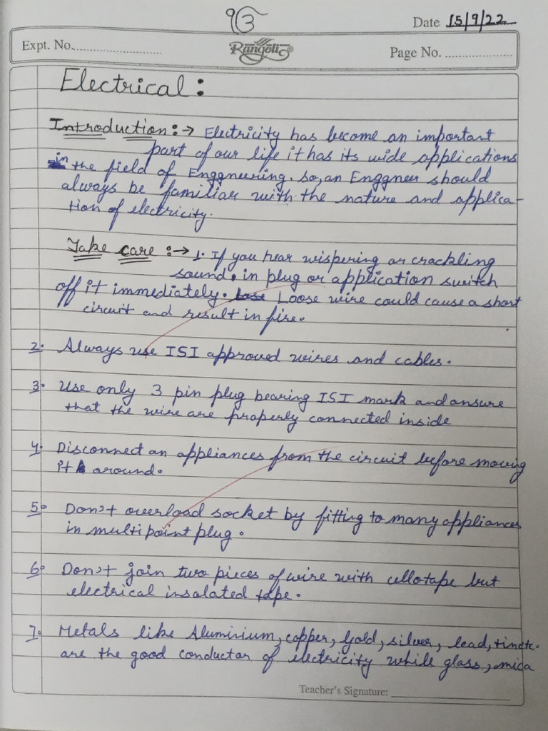 Electricalshop Workshop File | PDF
