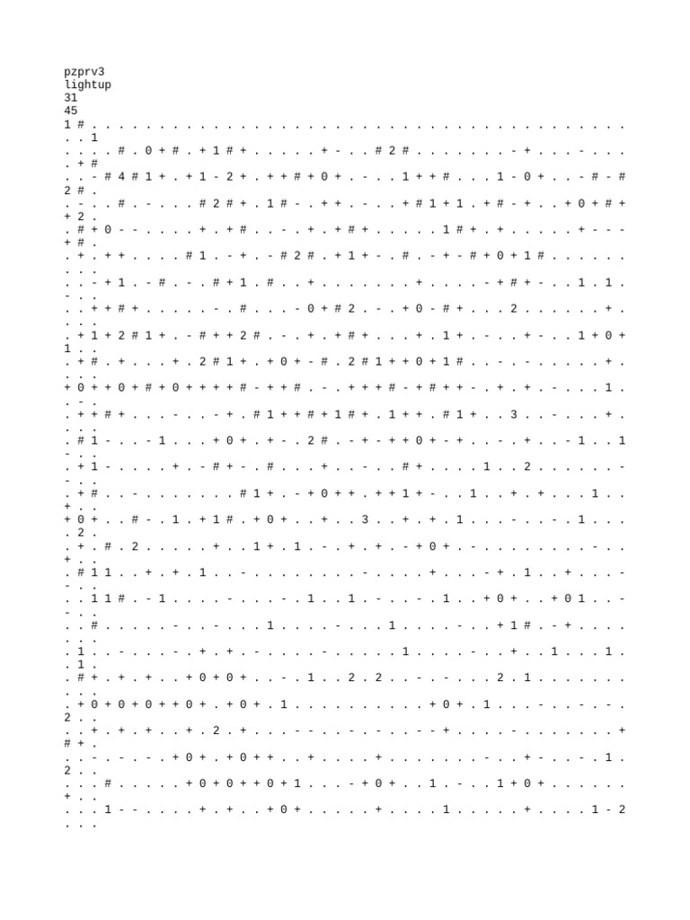 Light Up Puzzle Solutions Guide | PDF