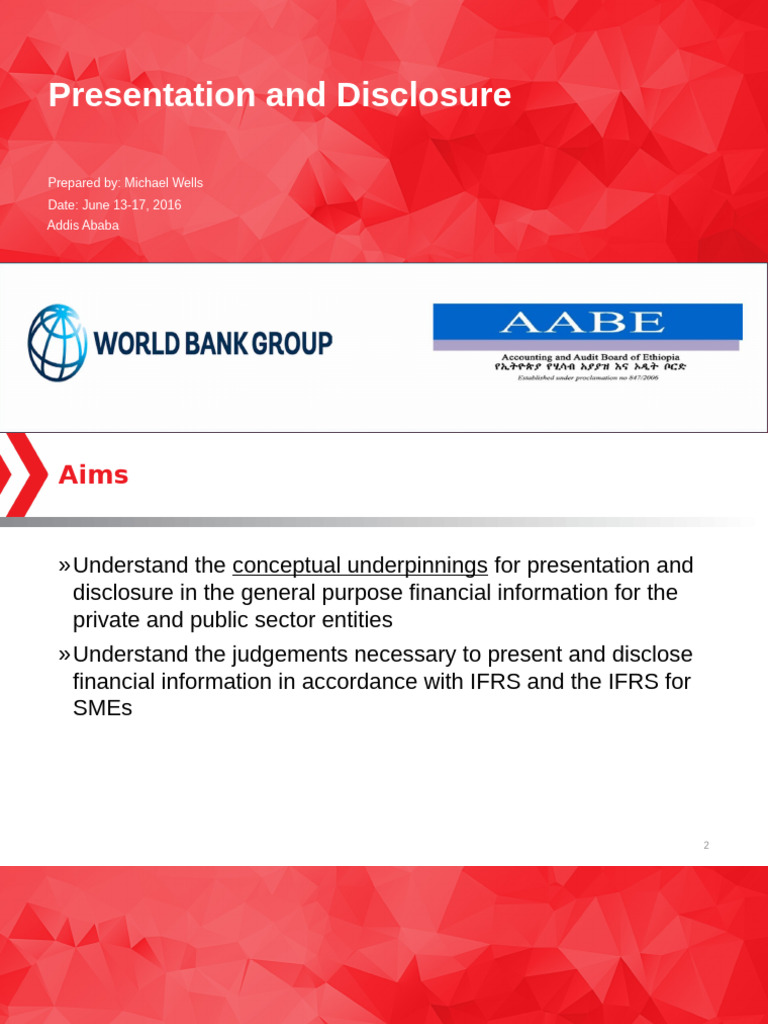D1S3 Presentation and Disclosure | PDF | Fair Value | Going Concern