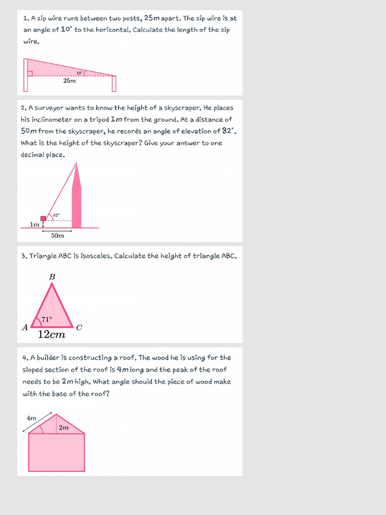 Trigonometric Problems | PDF