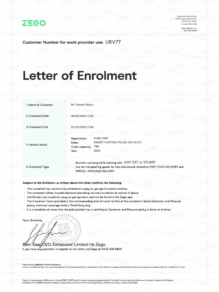 Zego Pay as go Insurance | PDF | Insurance | Financial Services