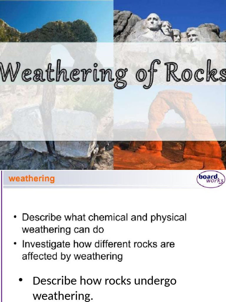 #1 How Rocks Undergo Weathering | PDF | Weathering | Materials