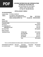 Converge Official Receipt | PDF