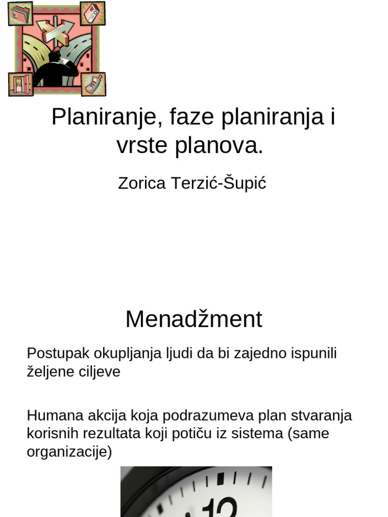 Planiranje Master Menadzment Mart 2024 | PDF