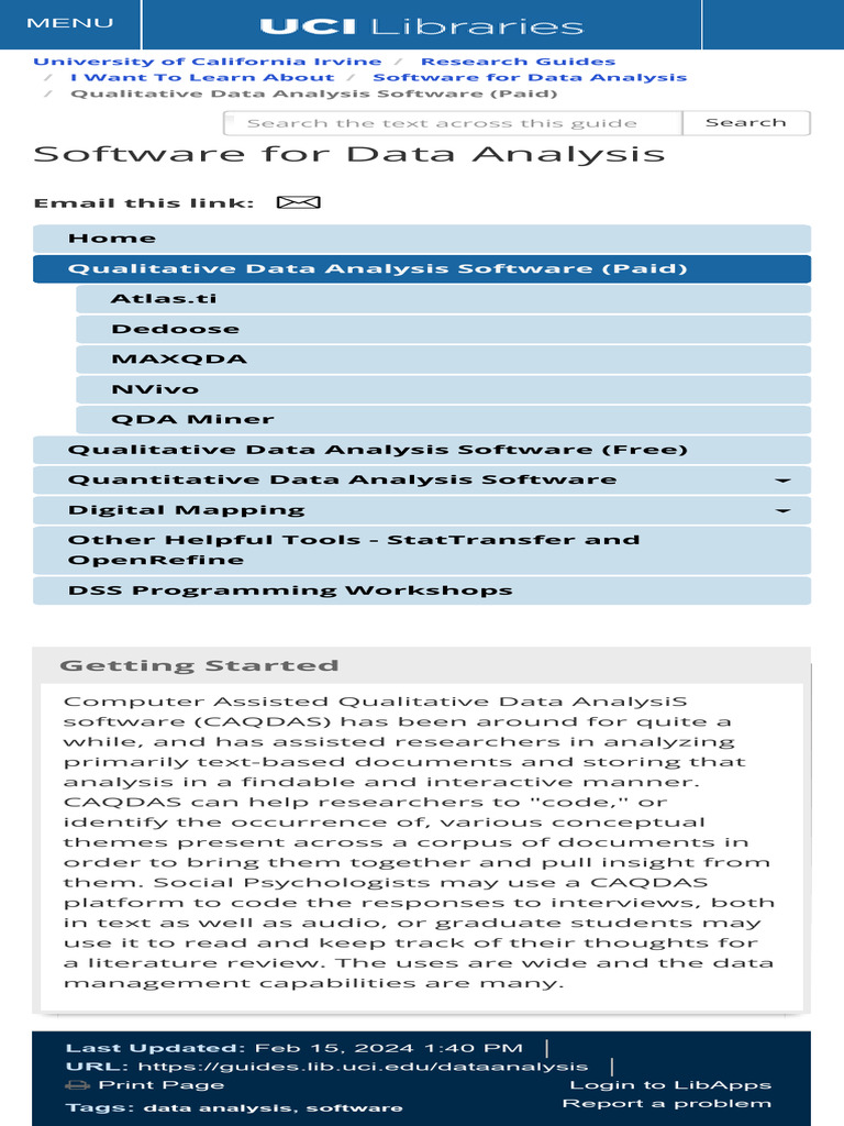 Qualitative Data Analysis Software (Paid) - Softw | PDF