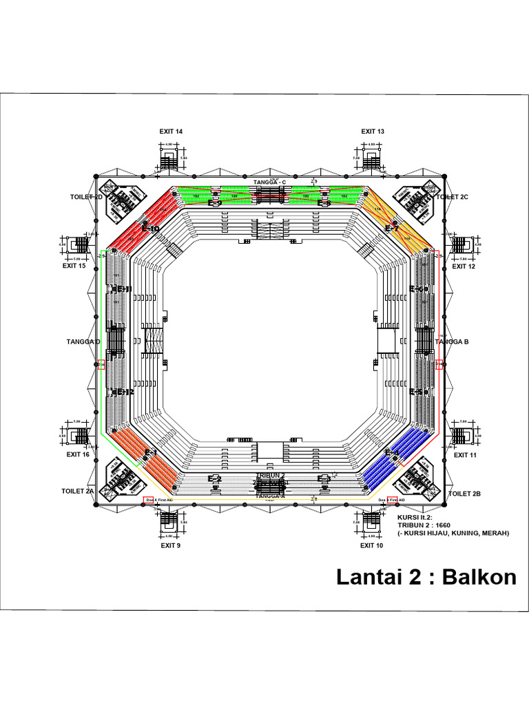 Layout GOR Pancing Lt.2 (Balkon) | PDF