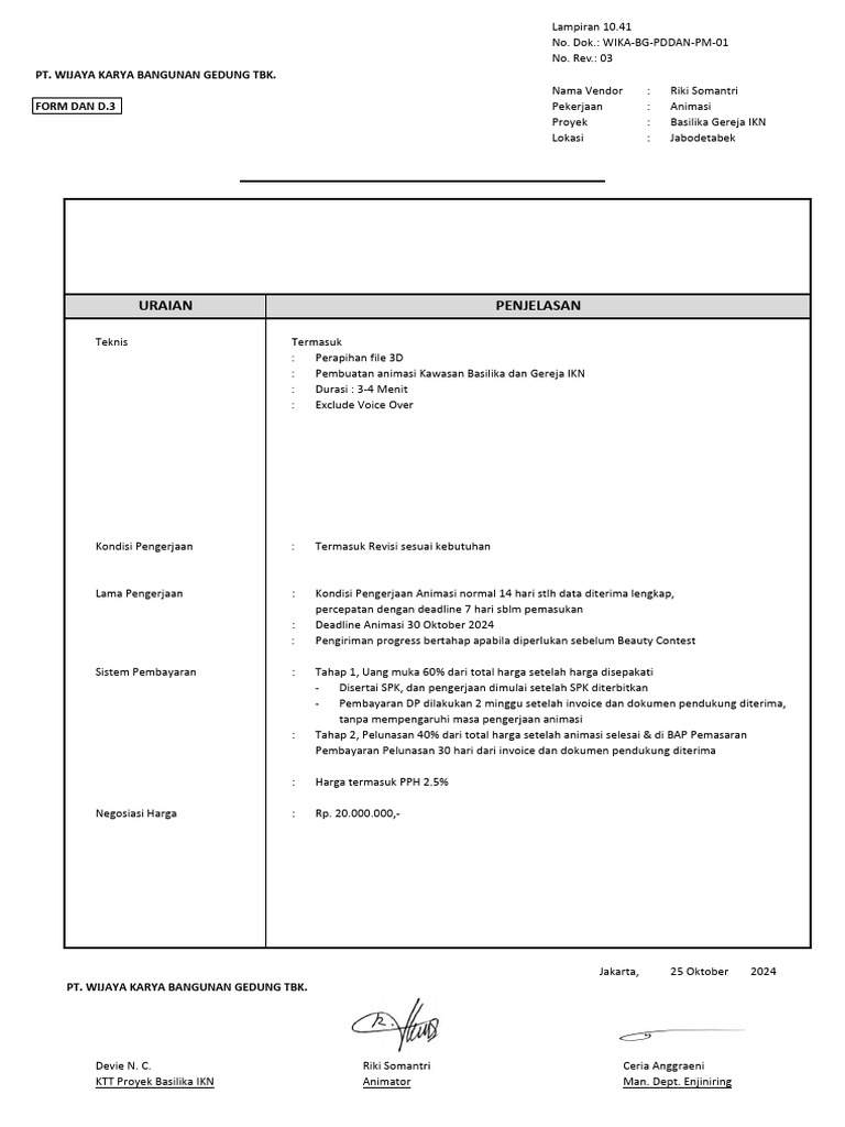 Bakn Form - Animator - Basilika Ikn R1 | PDF