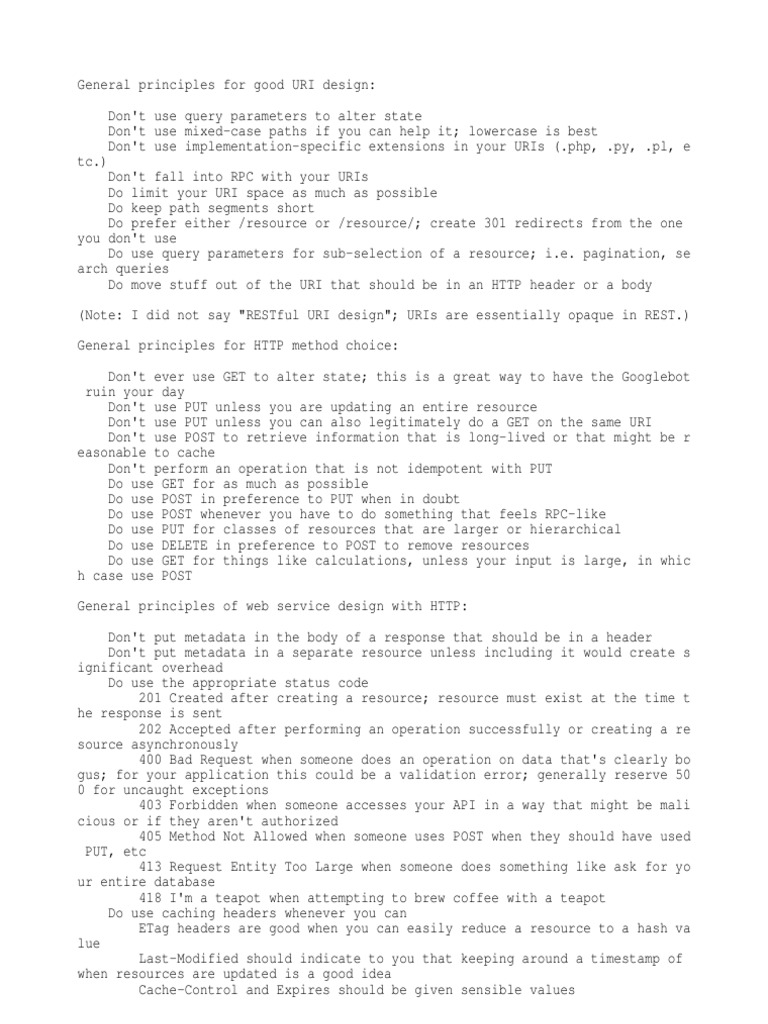 Uri Design | PDF | Uniform Resource Identifier | Hypertext Transfer Protocol