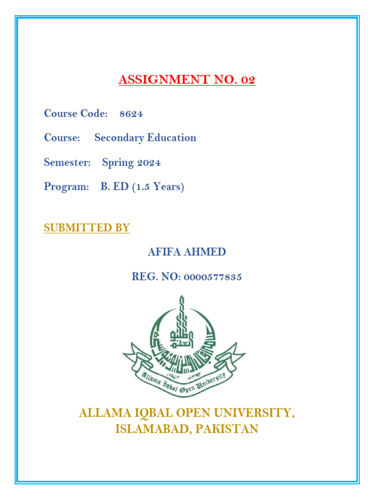 8624-02, Afifa Ahmed | PDF | Educational Assessment | Standardized Tests