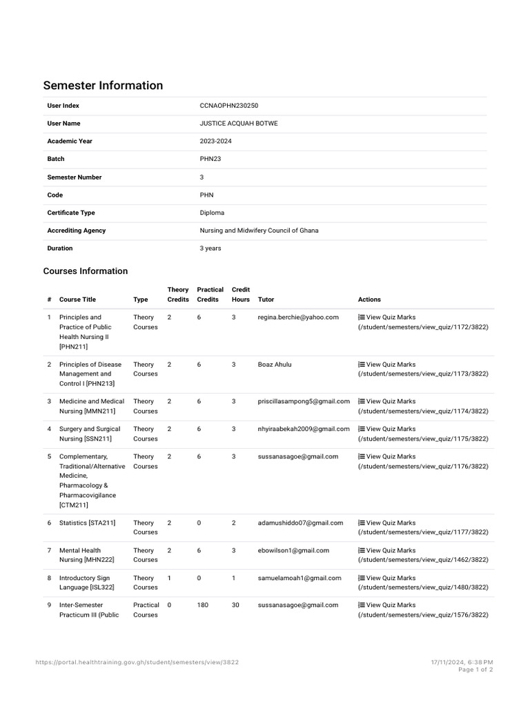 Semesters - HTI Portal(3) | PDF | Public Services | Social Programs