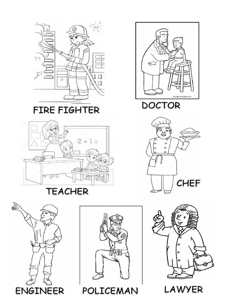 COLOUR PAGE FOR OCCUPATIONS | PDF