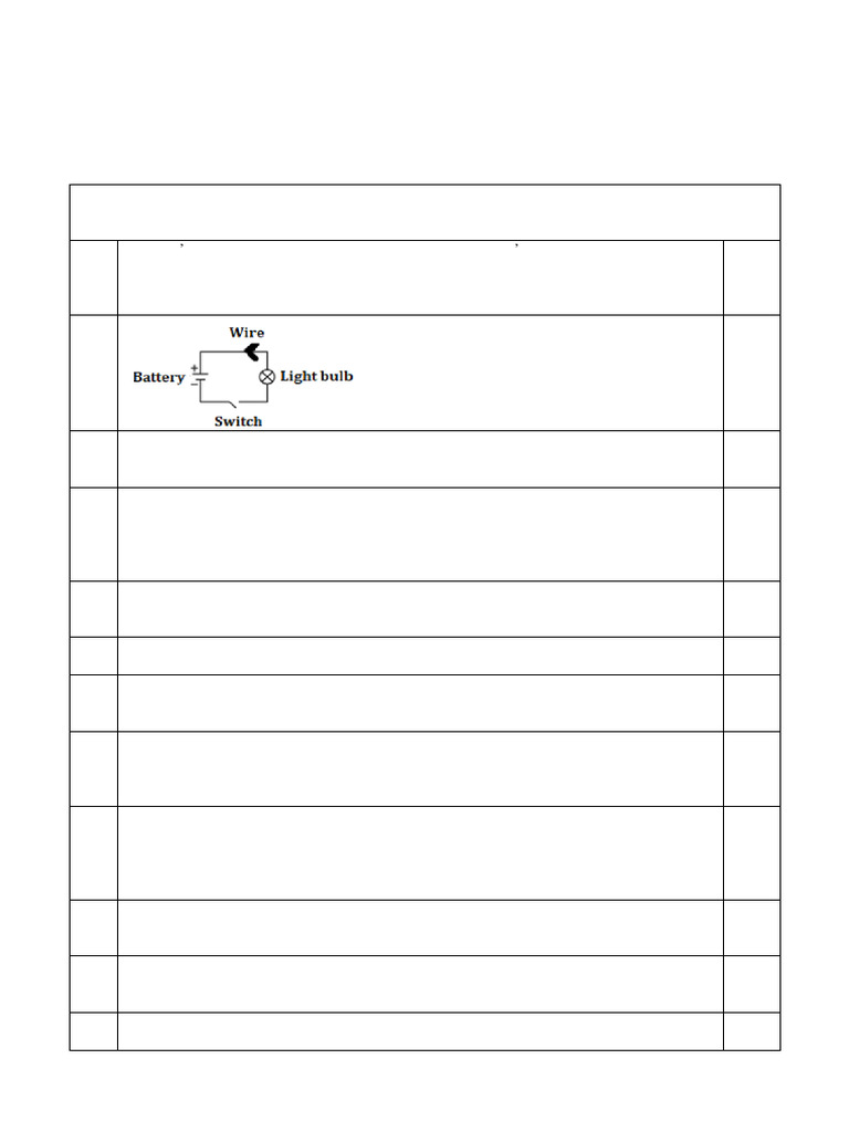 Sample QP March 2025 Vii Science | PDF | Mirror | Speed
