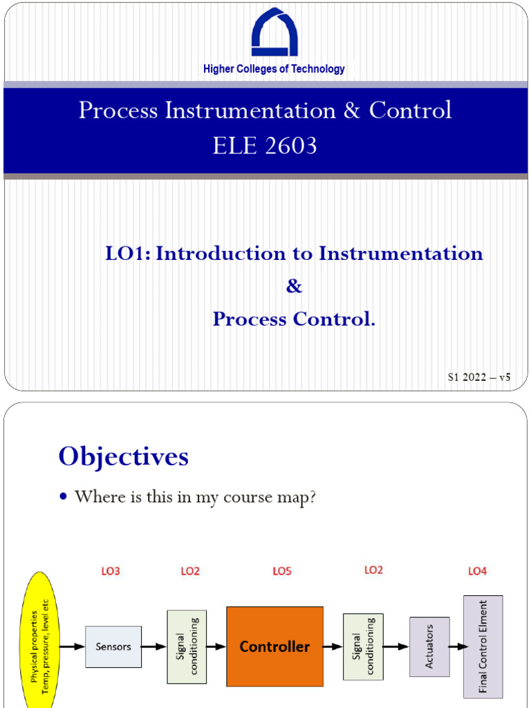 LO1 Introduction To Instrumentation and Process Control | PDF ...