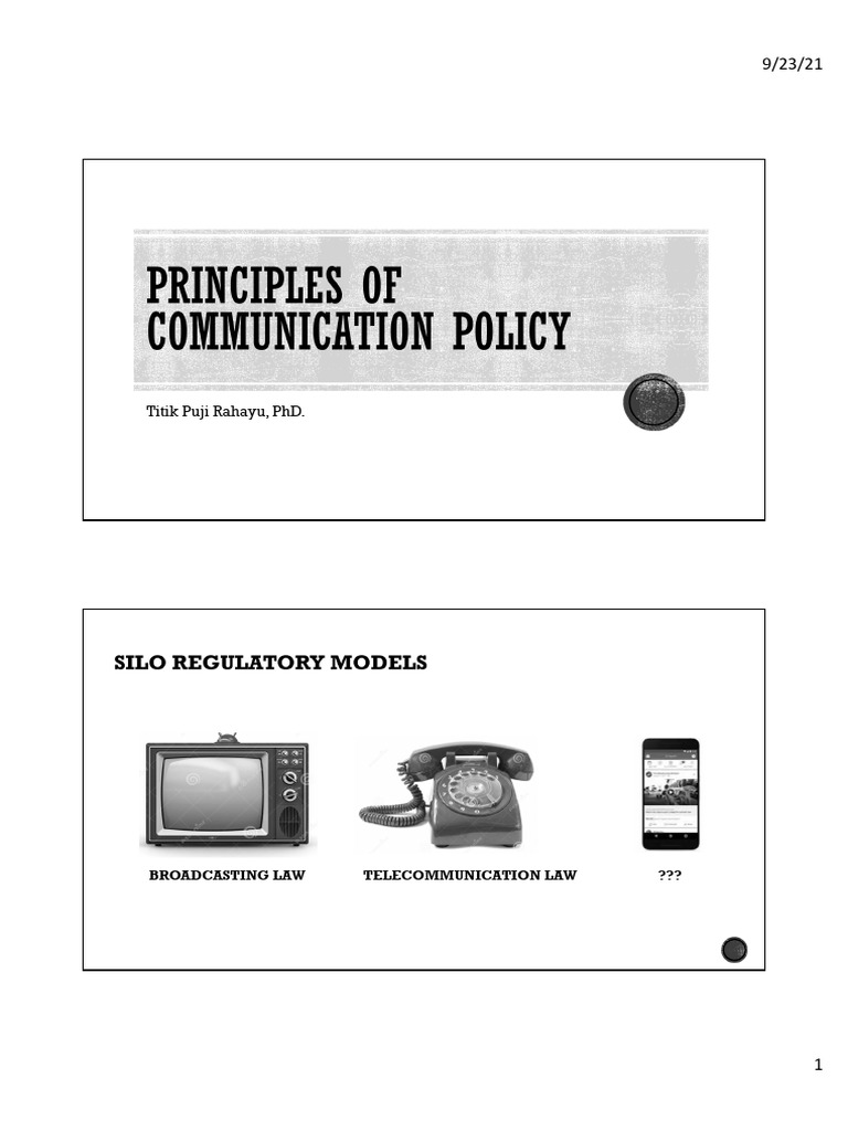Communication Policy Principles | PDF | Policy | Freedom Of Speech