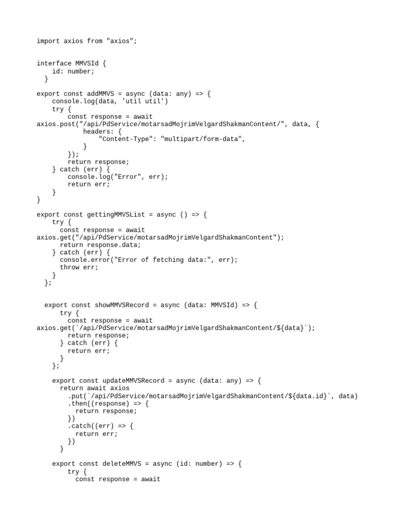 API Management for MMVS Content | PDF